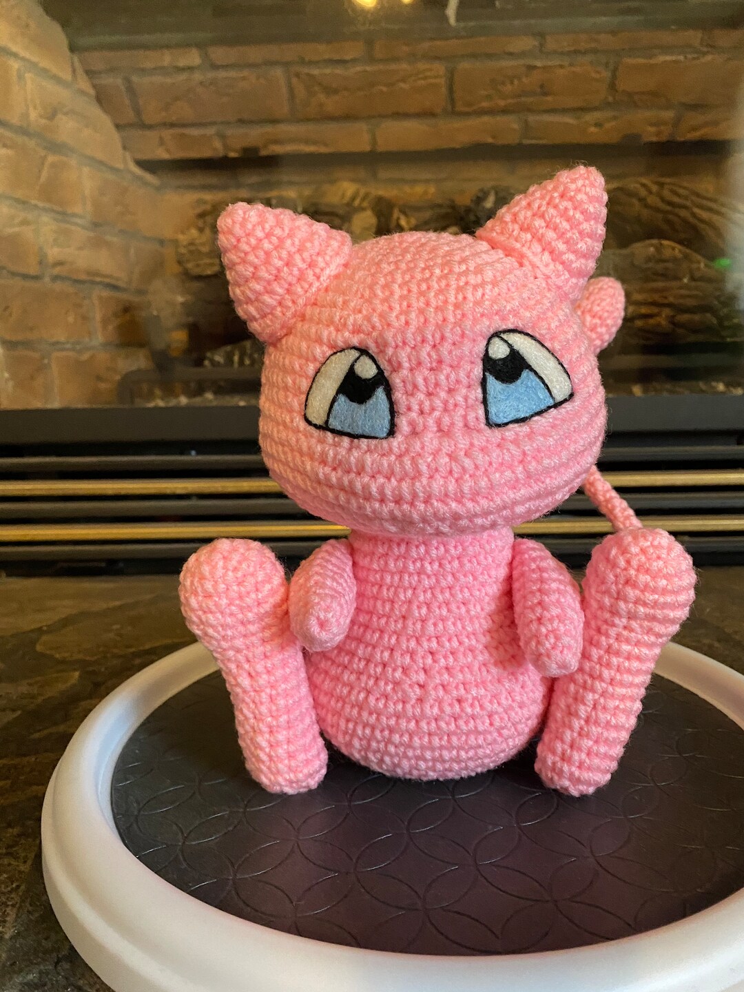 Mew Inspired Fanart Plush_pink Mew_fanart Plush - Etsy