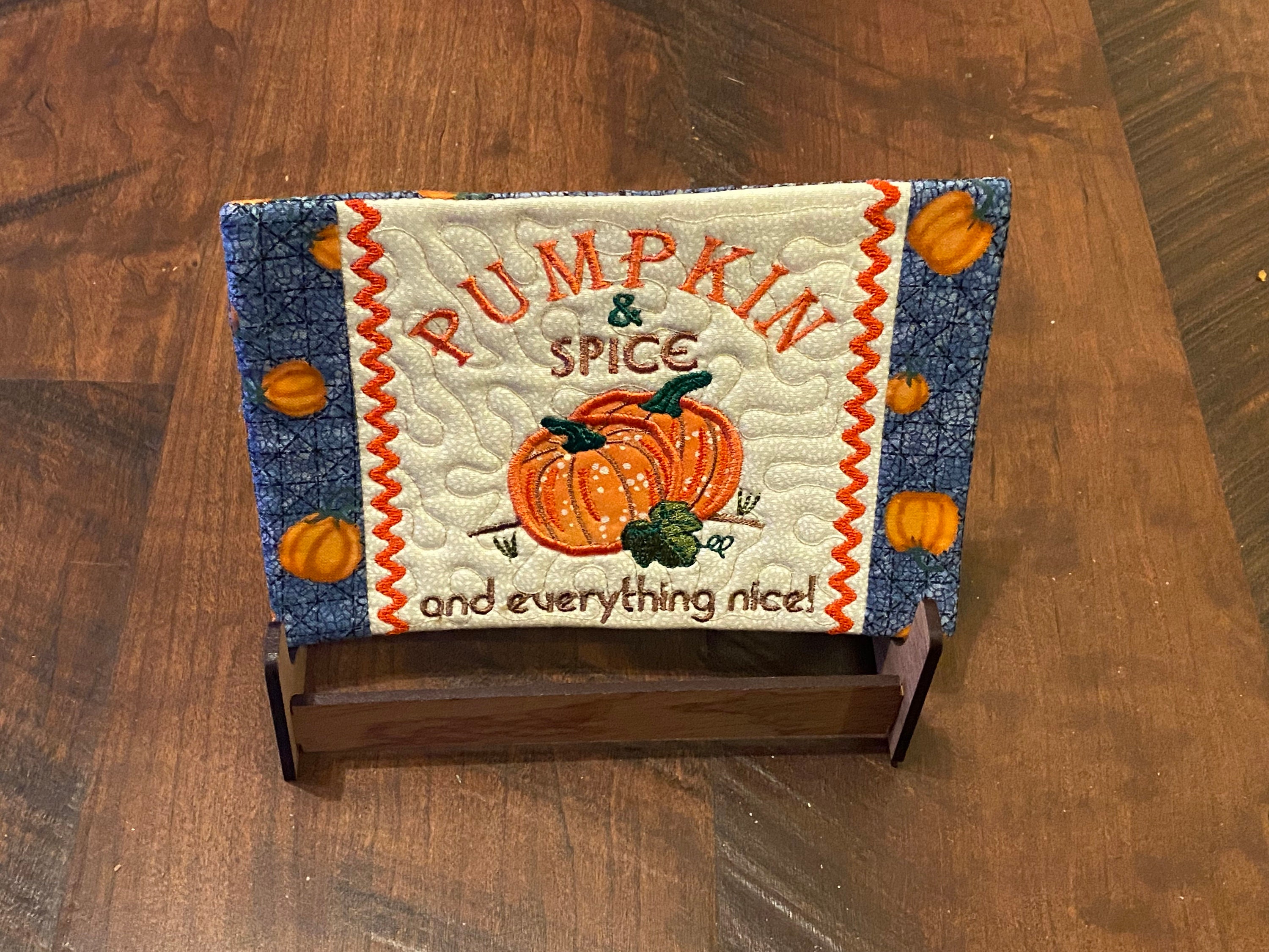 Pumpkin Spice and Everything Nice Machine Embroidered 100 Percent ...