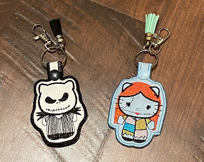 JACK Key Chain Halloween King Key Ring Key Fob Rhinestone - Etsy