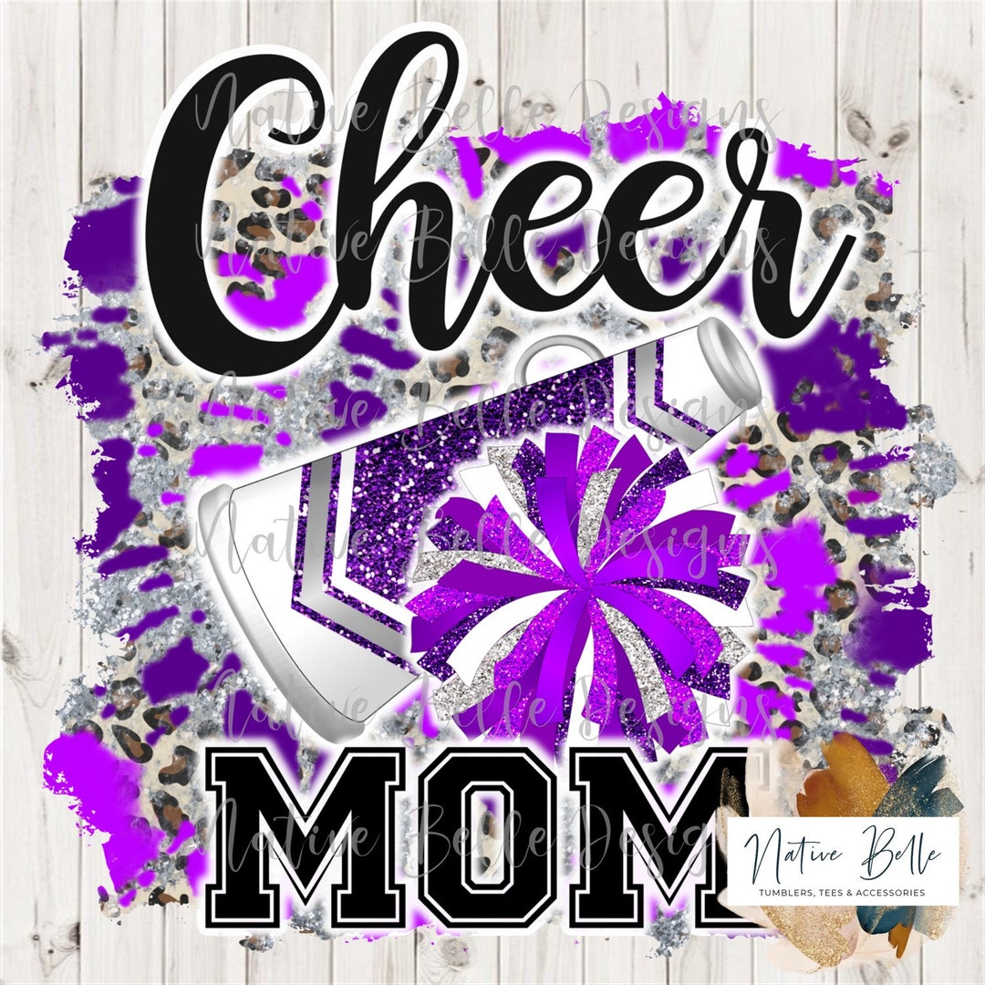 Cheer Mom,purple and Light Purple,sublimation,digital Download,animal ...