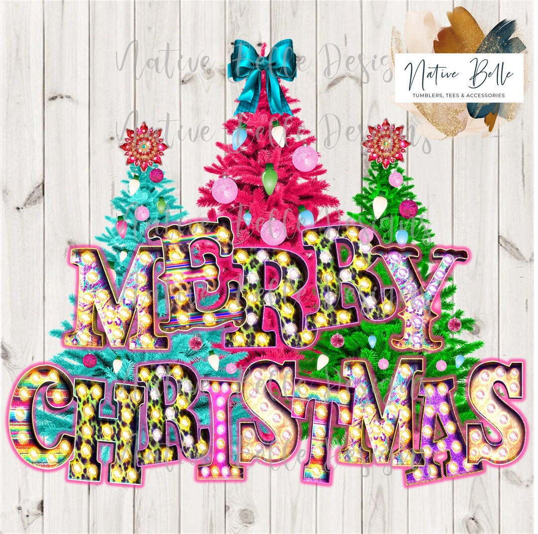 Merry Christmas - Funky Christmas - PNG - Sublimation - Digital ...