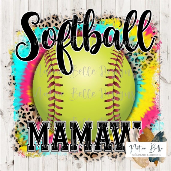 Softball Mamaw-png-sublimation-softball Shirt-digital - Etsy