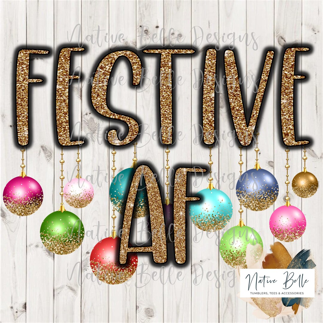 Festive Af-png-sublimation-digital Download-digital Design-christmas ...