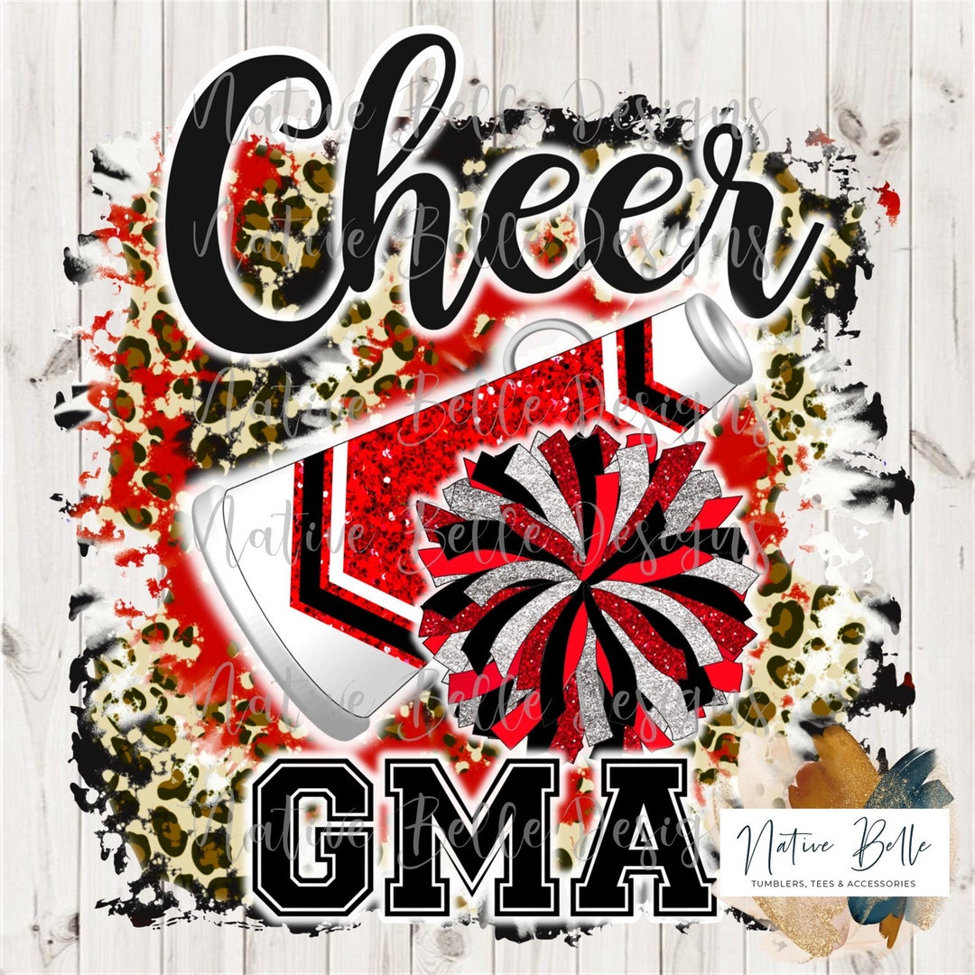 Cheer Gma-red and Black-png-sublimation-cheer-digital Design-digital ...
