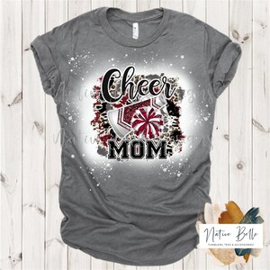 Cheer Mom, Maroon, Black, Grey, PNG, Sublimation, Tie Dye, Animal Print ...