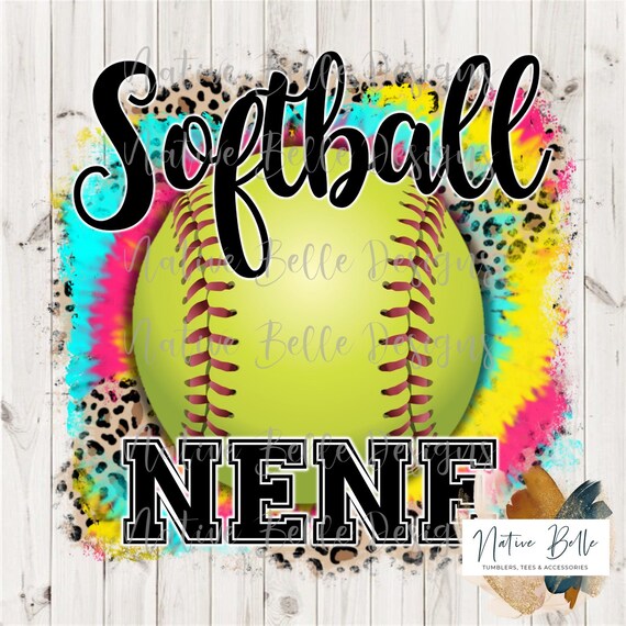Softball Nene Sublimation Digital Download Neon Animal - Etsy