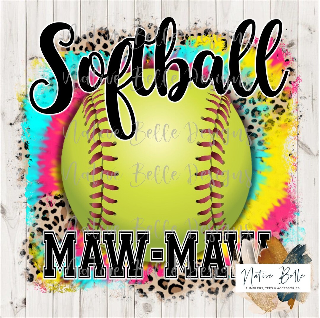 Softball Maw Maw-png-sublimation-softball Shirt-digital Download ...