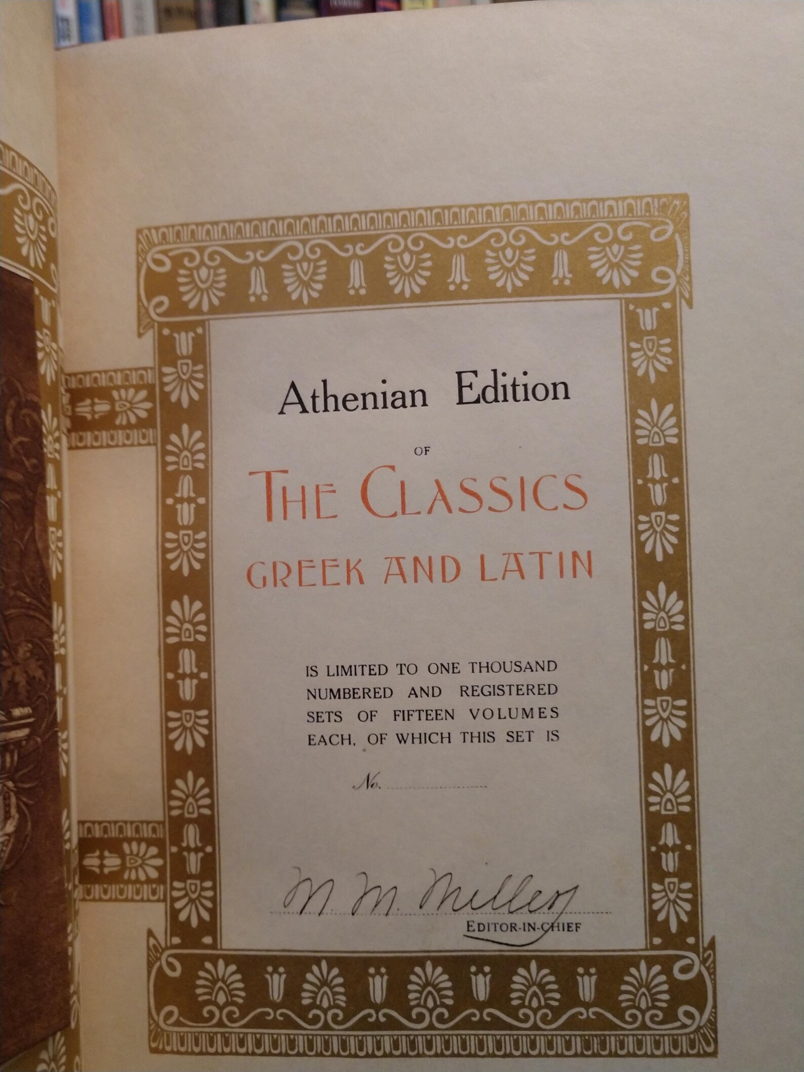 Signed 1909 Greek & Latin Classics - 15 Book Complete Set - Etsy