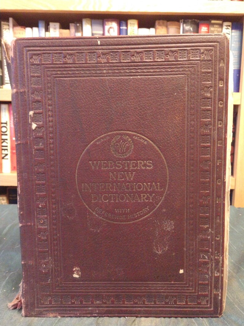Webster's New International Dictionary 1923 + Ready to Ship! - Etsy