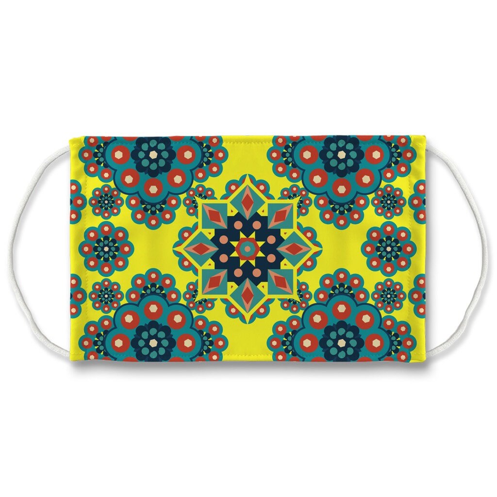 Chika Premium African Print Tribal Face Mask With Activated Carbon Dust ...