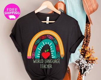 Multilingual Teacher Shirt - Etsy