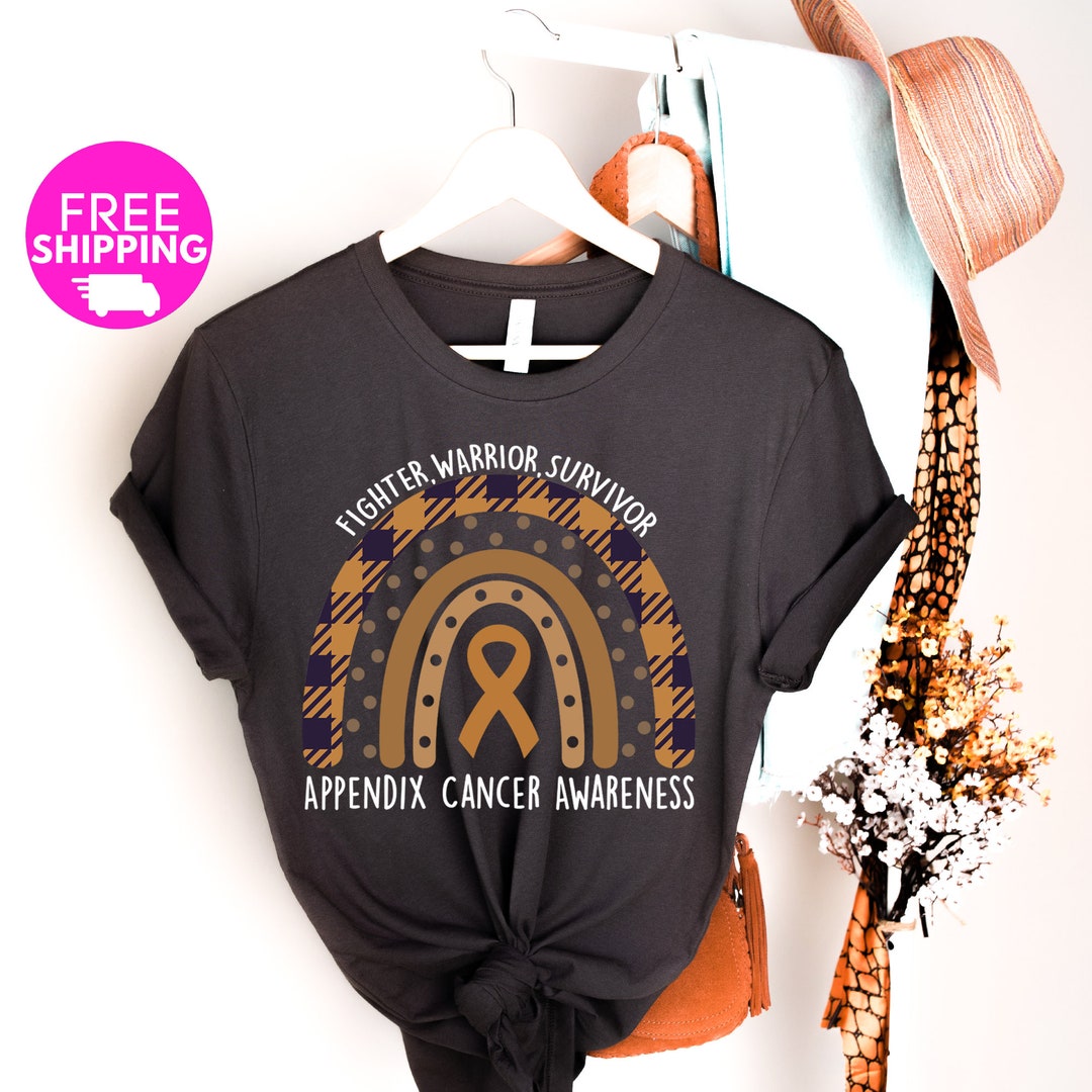 Appendix Cancer Awareness Shirt, Appendix Cancer Support Shirt ...