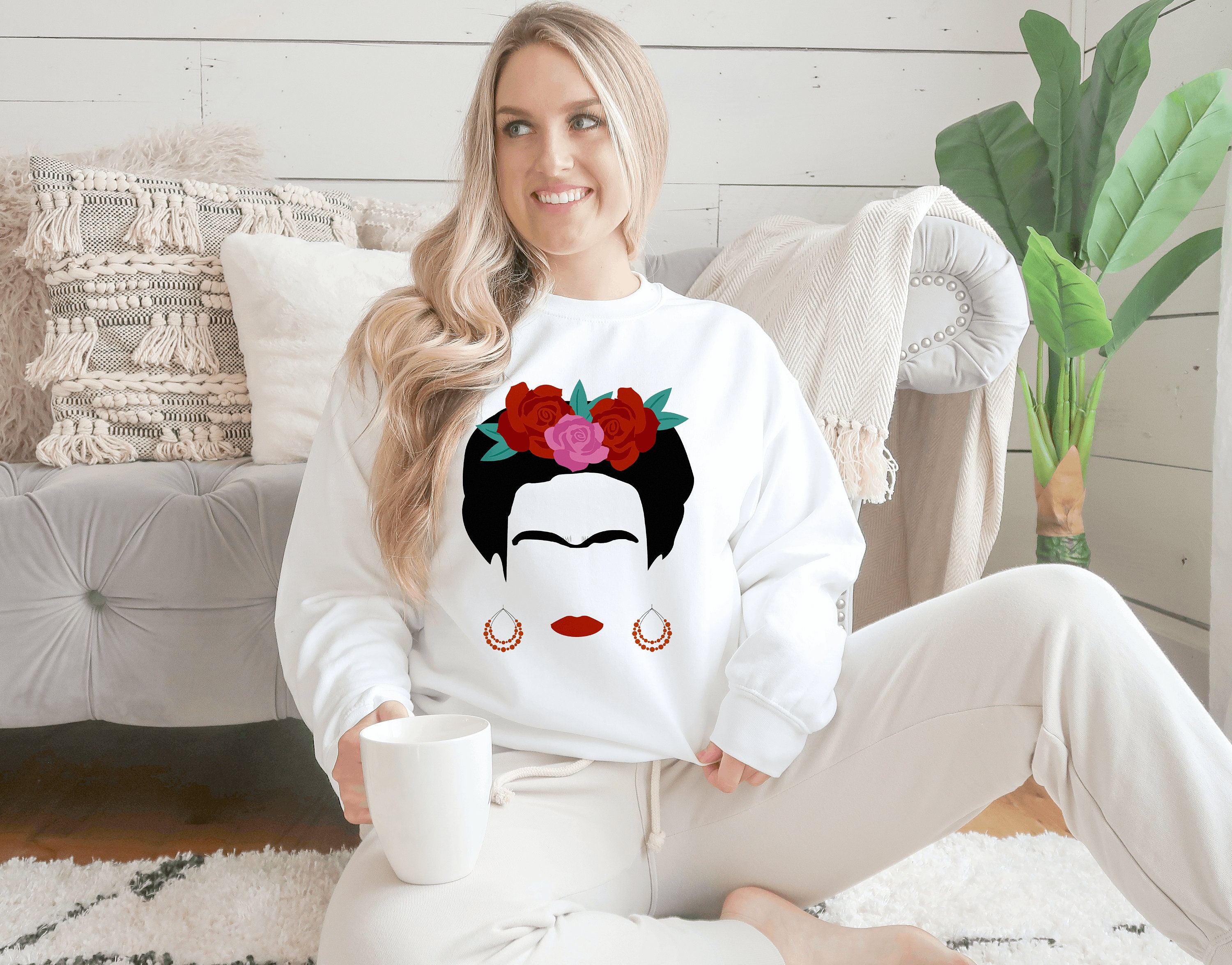 Frida Kahlo Sweatshirt Frida Khalo Sweater Frida Kahlo - Etsy