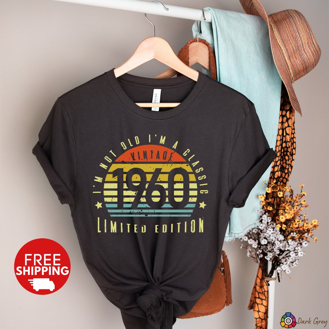 64th Birthday Shirt, 64th Birthday Gift, Vintage Limited Edition ...