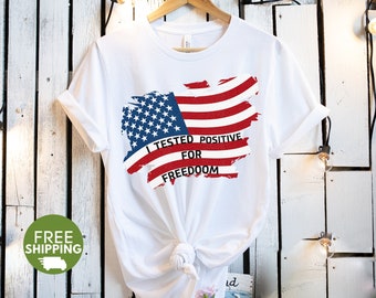 Tested Positive Freedom T Shirt - Etsy