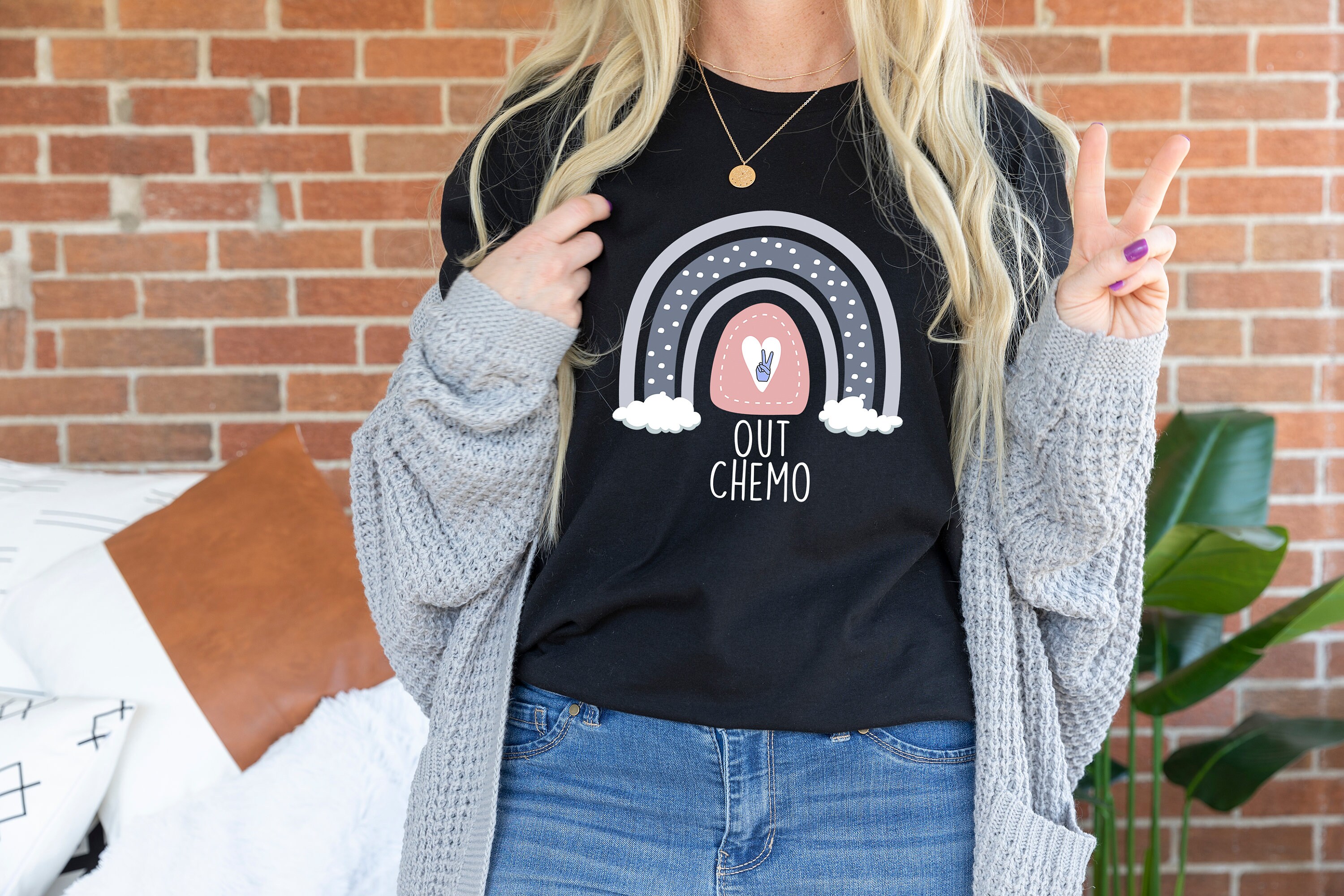 Peace Out Chemo-women With Cancerbreast Cancer - Etsy