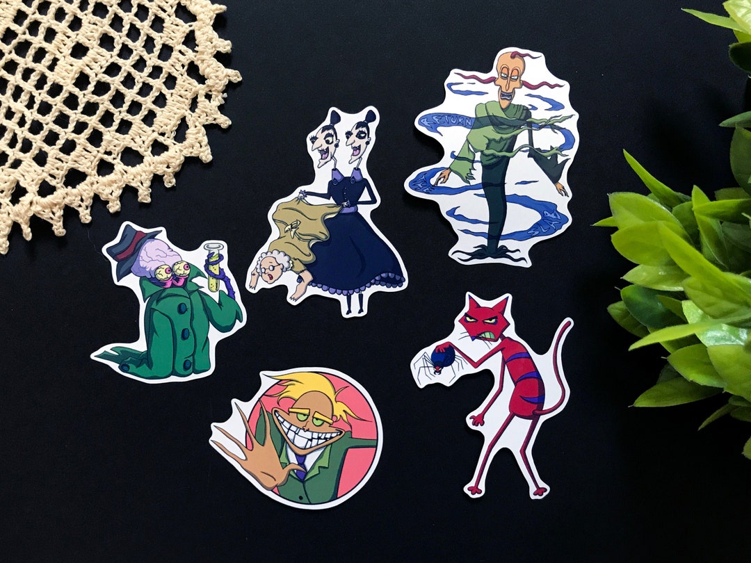 Courage the Cowardly Dog Villain Stickers|| Cartoon Network || Sticker ...