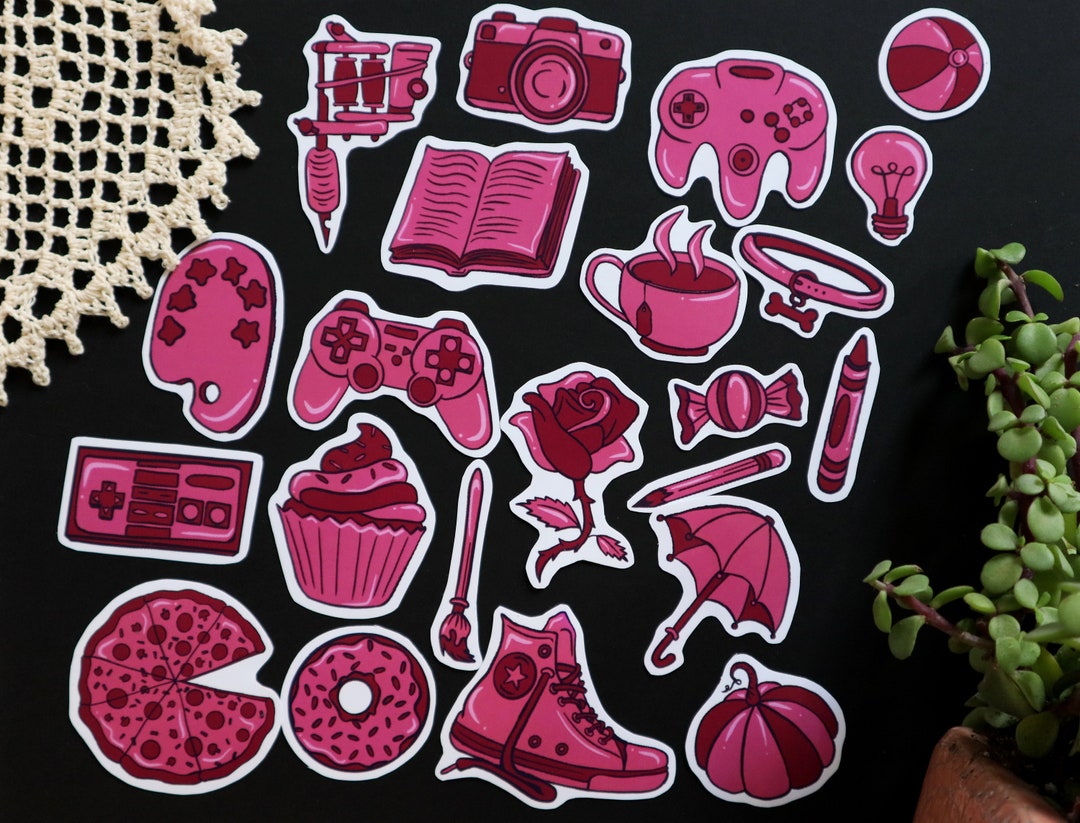 Pink Stickers || Nintendo || Sticker Pack || Laptop Stickers ...