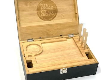 Personalised Custom Rolling Stash Box Kit Real Wood - Etsy