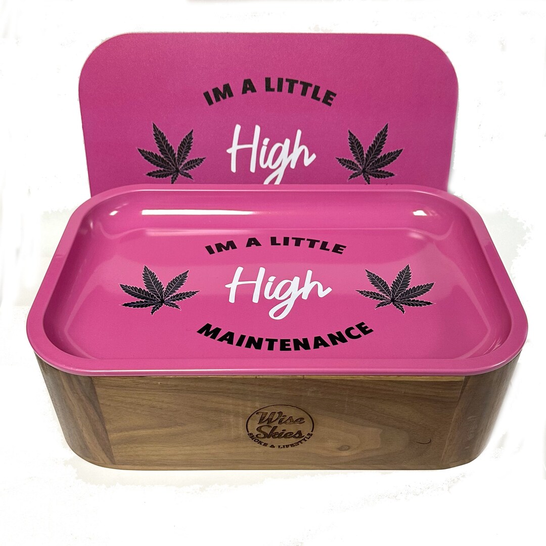 High Maintenance Rolling Box Medium Tray Stash Box Rolling Box Organiser Walnut Wood - Etsy