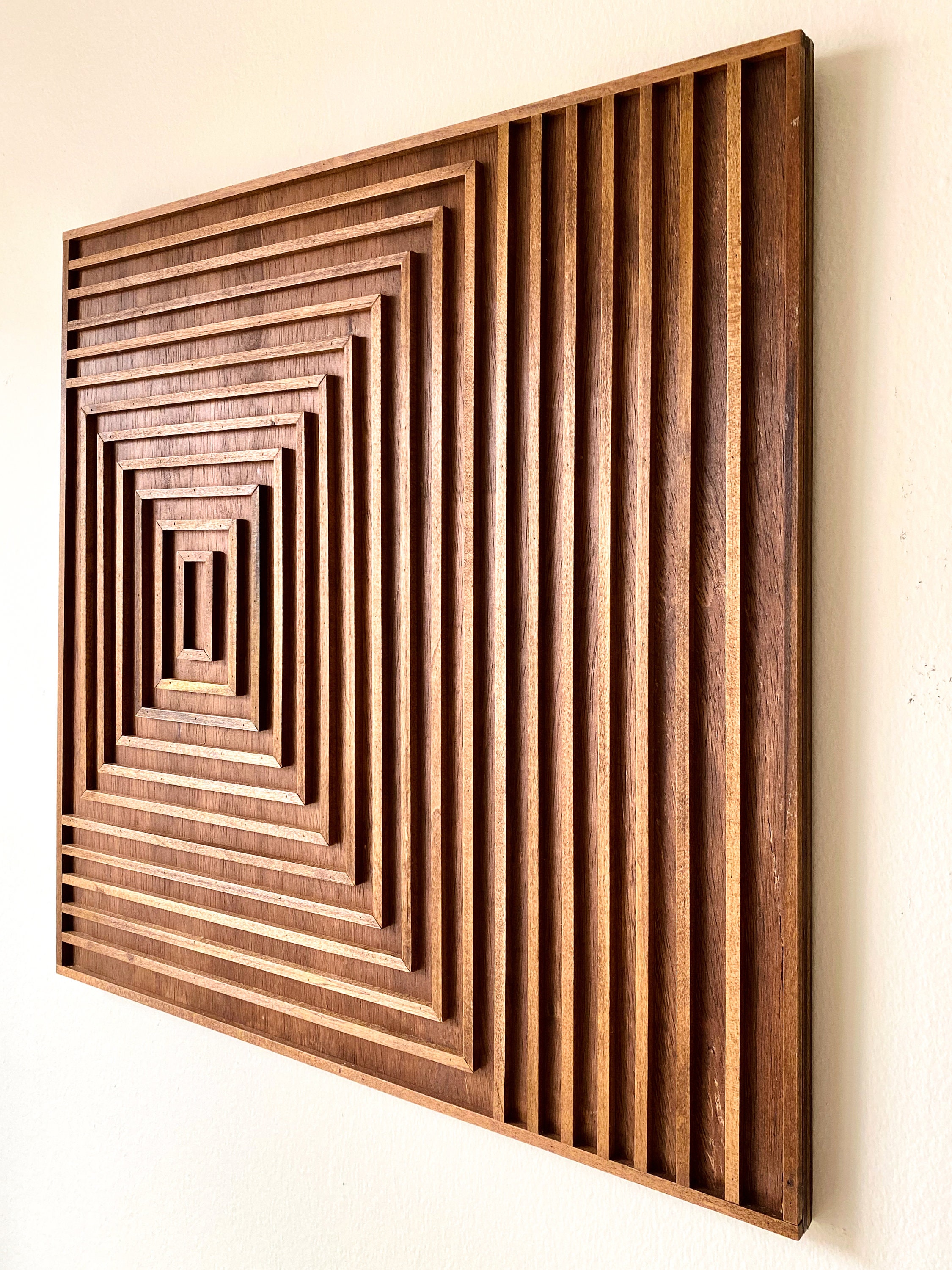 Modern Natural Wood Art Minimalist Wood Wall Sculpture for - Etsy