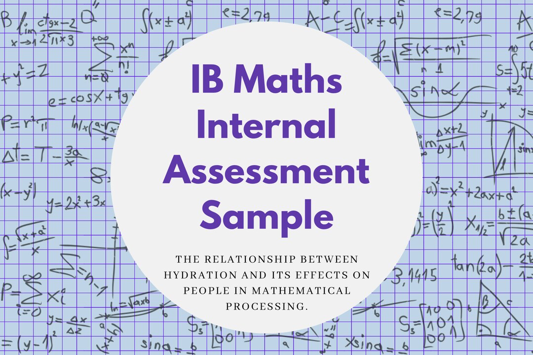 IB Maths Internal Assessment Sample - Etsy