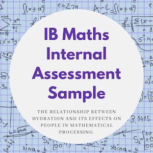 IB Maths Internal Assessment Sample - Etsy