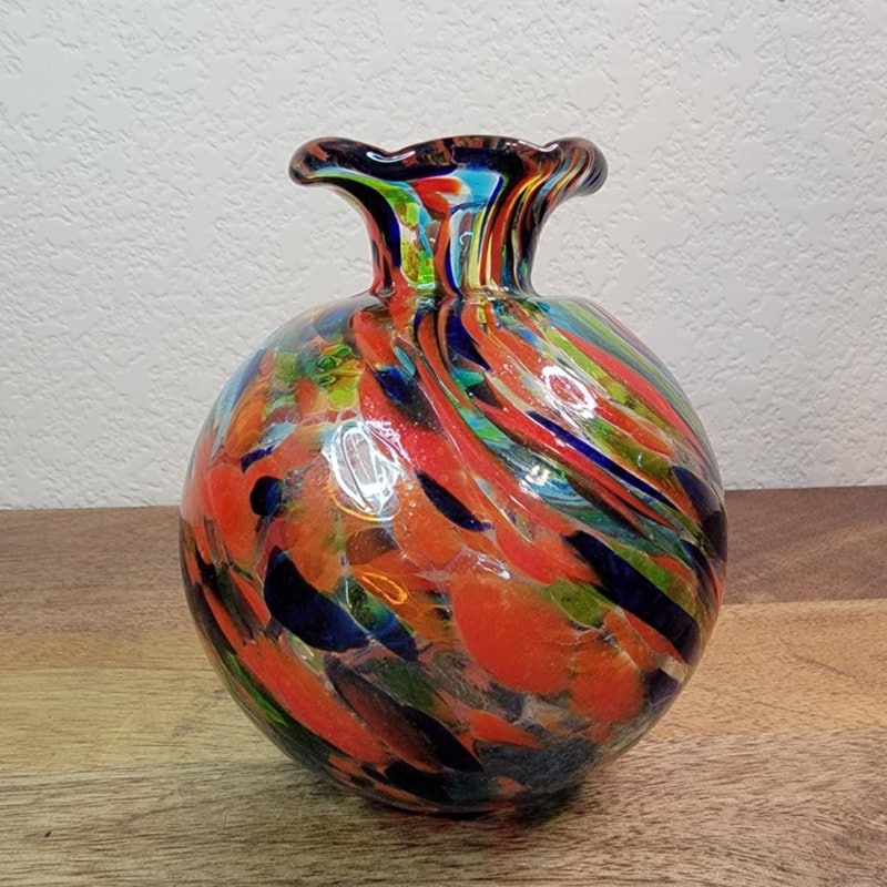Colored Glass Vases - Etsy