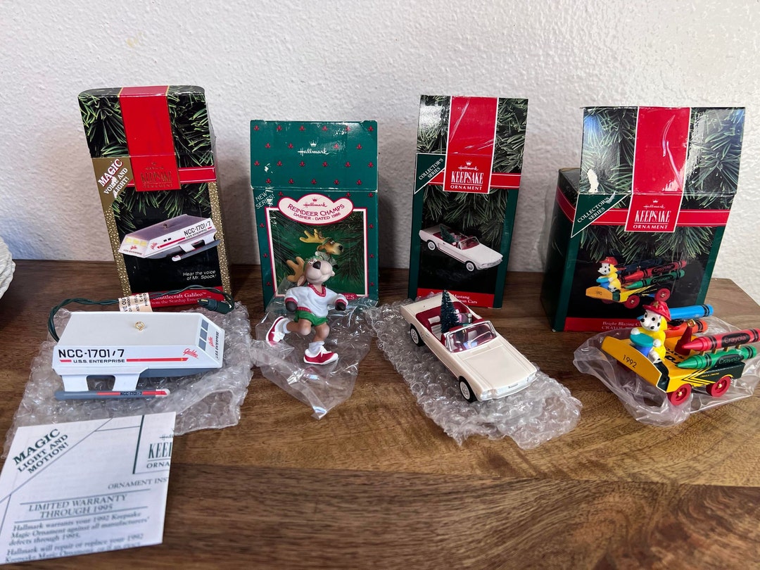 Hallmark Keepsake Ornaments: 1966 Mustang (1992),crayola (1992 ...