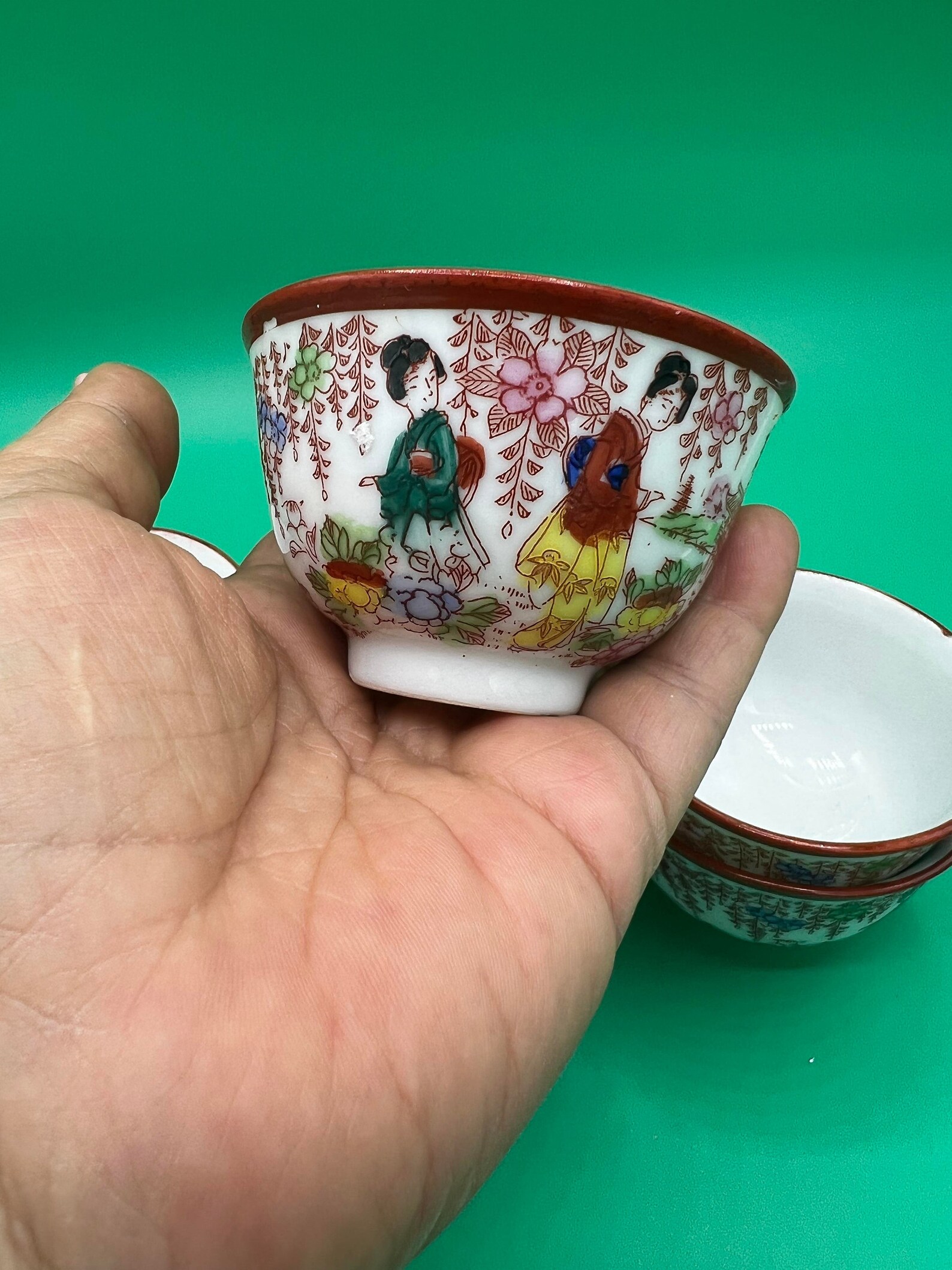 Set of 6 Porcelain Tea Cup or Soy Sous Small Bowl - Etsy