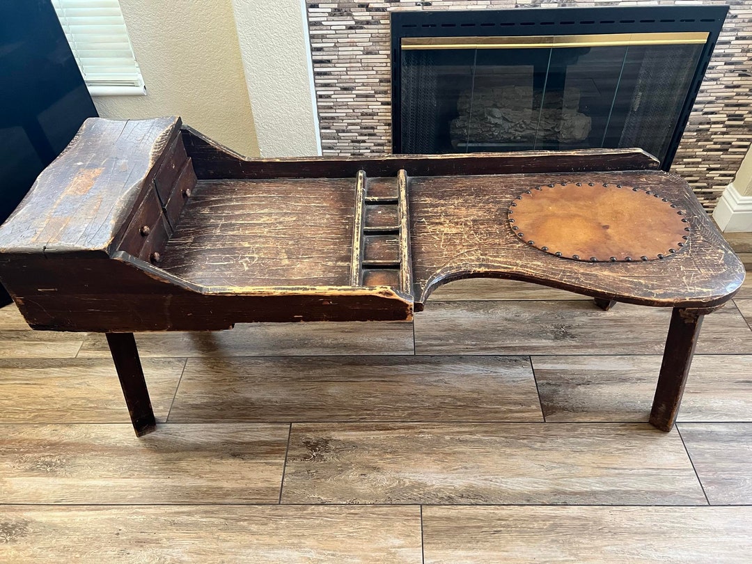 Antique Primitive Wood Cobblers Bench Rustic Bench ,display, Short ...
