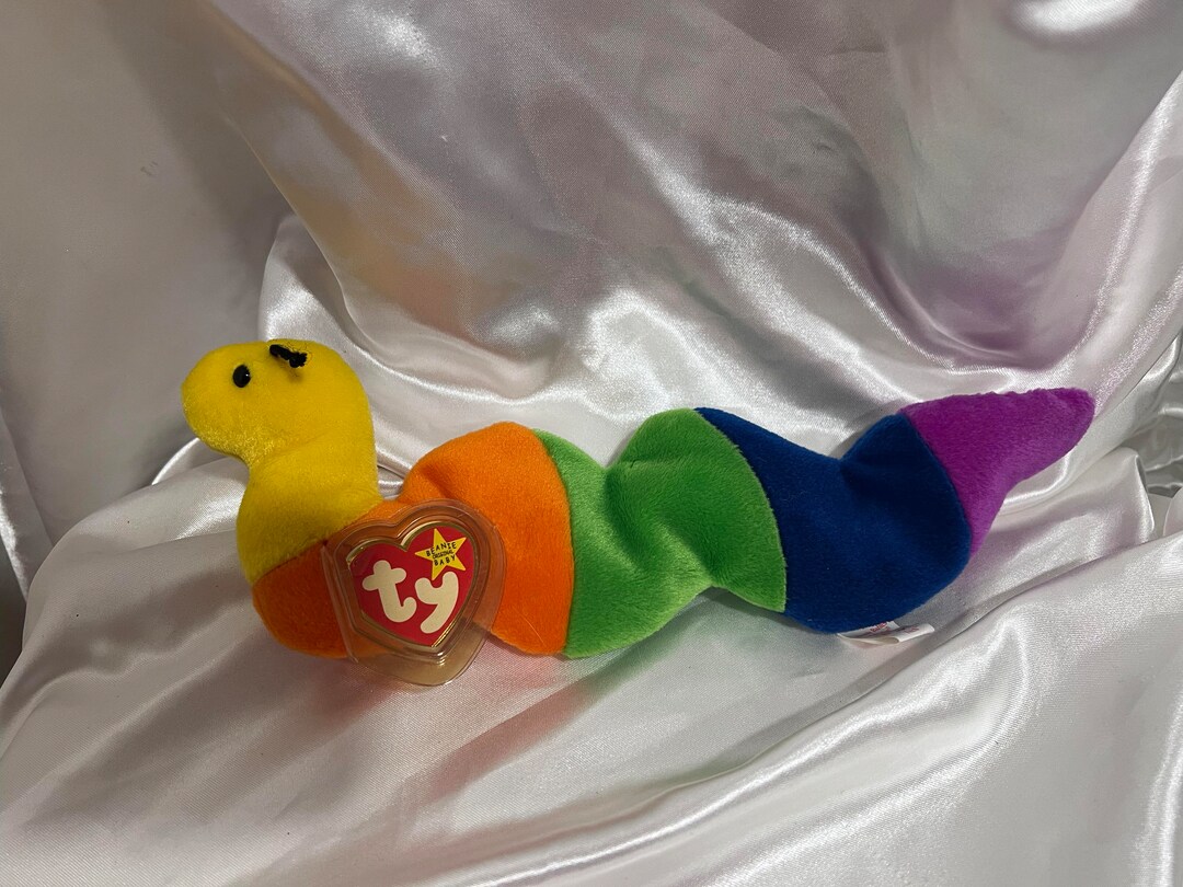 Retired TY Inch the Worm Rare Beanie Baby 1995 - Etsy