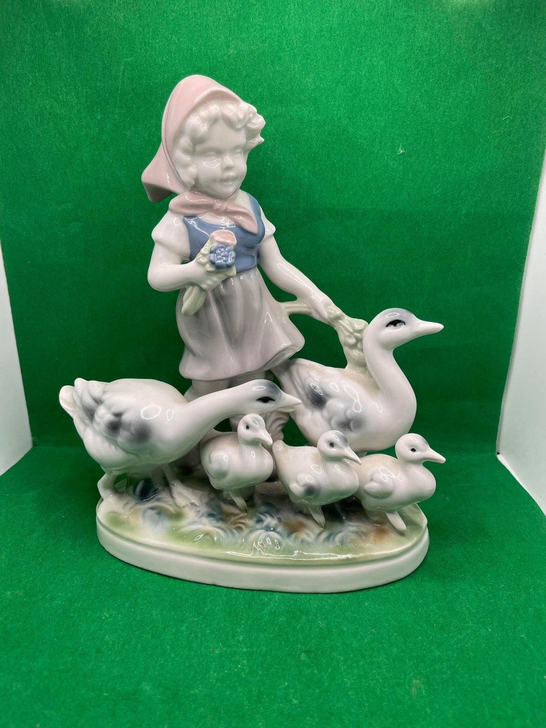 Girl Whit Geese Porcelain Figurine From Germany H-6.5 Inch - Etsy UK