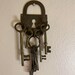 Skeleton Keys on Metal Key Holder.set of Vintage Decorative - Etsy