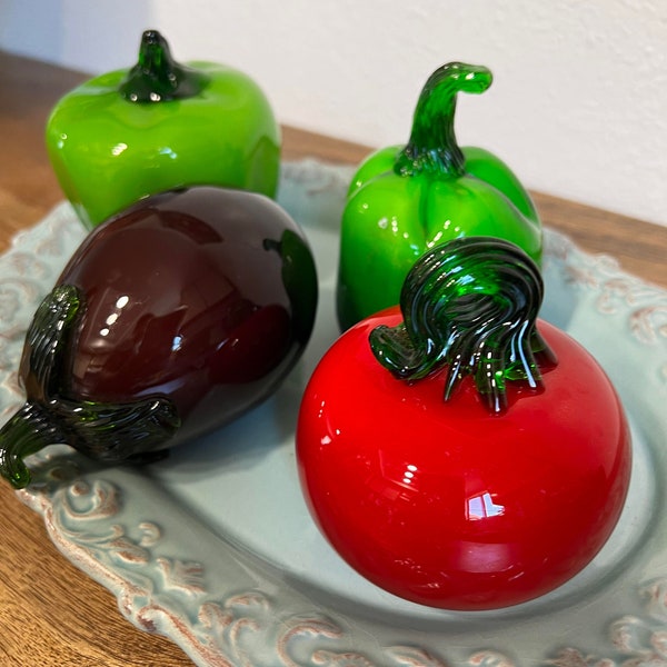 Glass Vegetables - Etsy