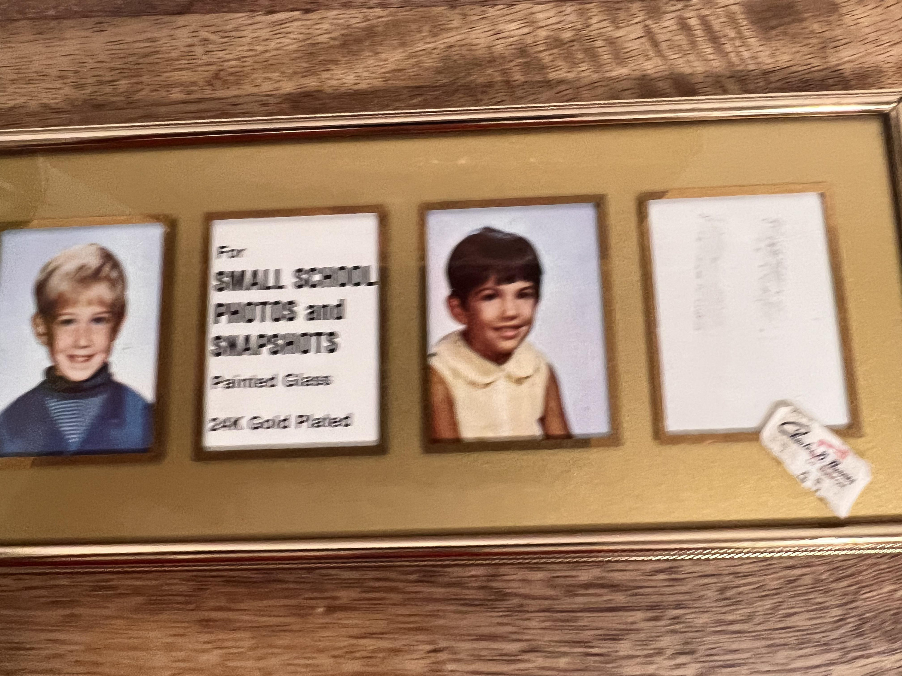 Vintage 24K Gold Plated Photo Frame for Small School Photos - Etsy