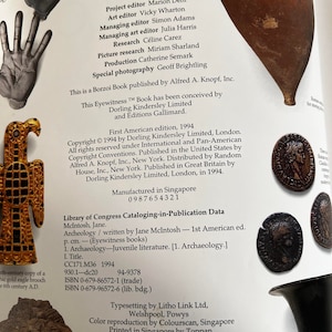 Vintage ''archeology'' (dk Eyewitness Books) by Jane Mcintosh 1994 Hardcover - Etsy