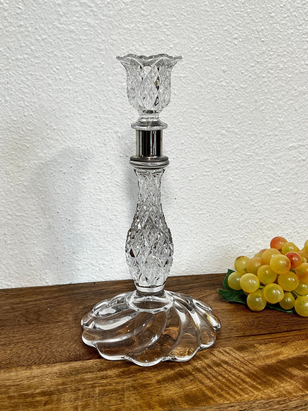 Candlestick Holder Sandwich Glass by DUNCAN & MILLER, Late 19th Early ...