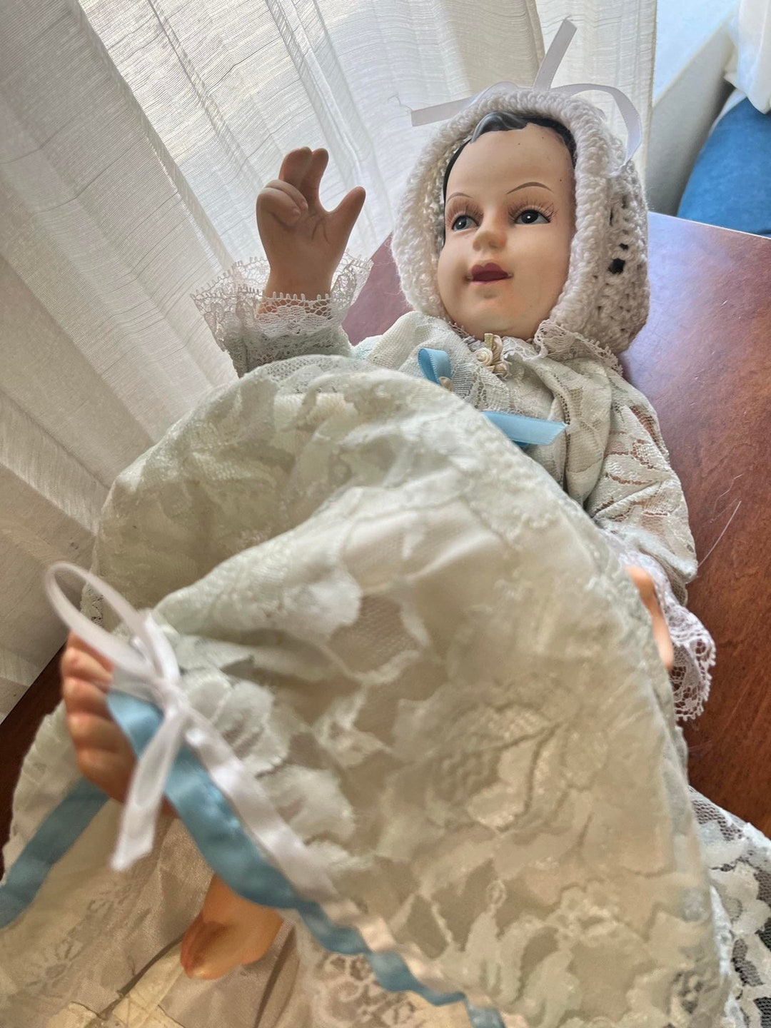 Child Jesus Manger Ceramic Manger Statue Christmas Nativity 13 1/2 ...