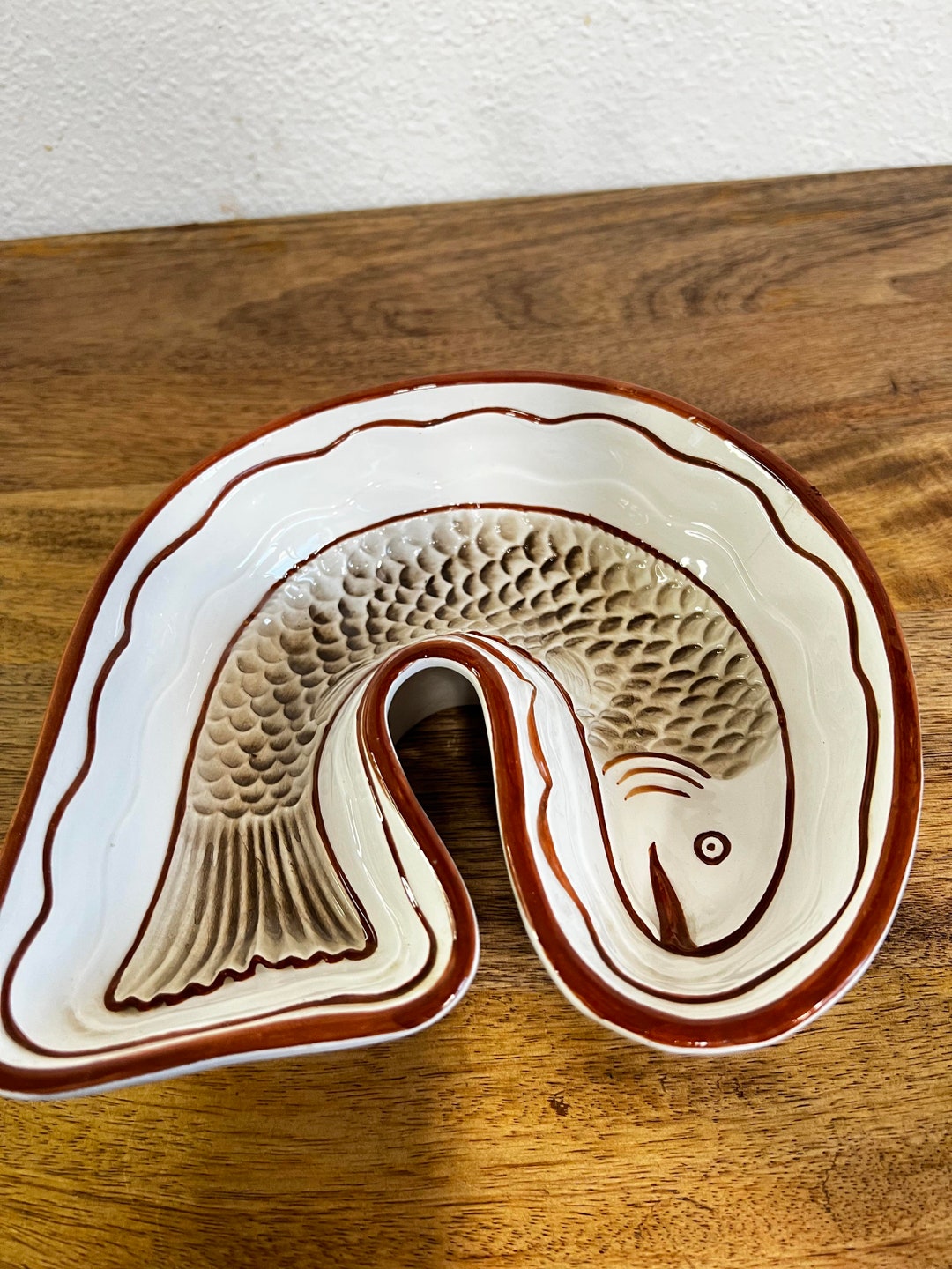 Antique Rare Italian Ceramic Fish Mold, Tuscan Wall Décor 062405 - Etsy