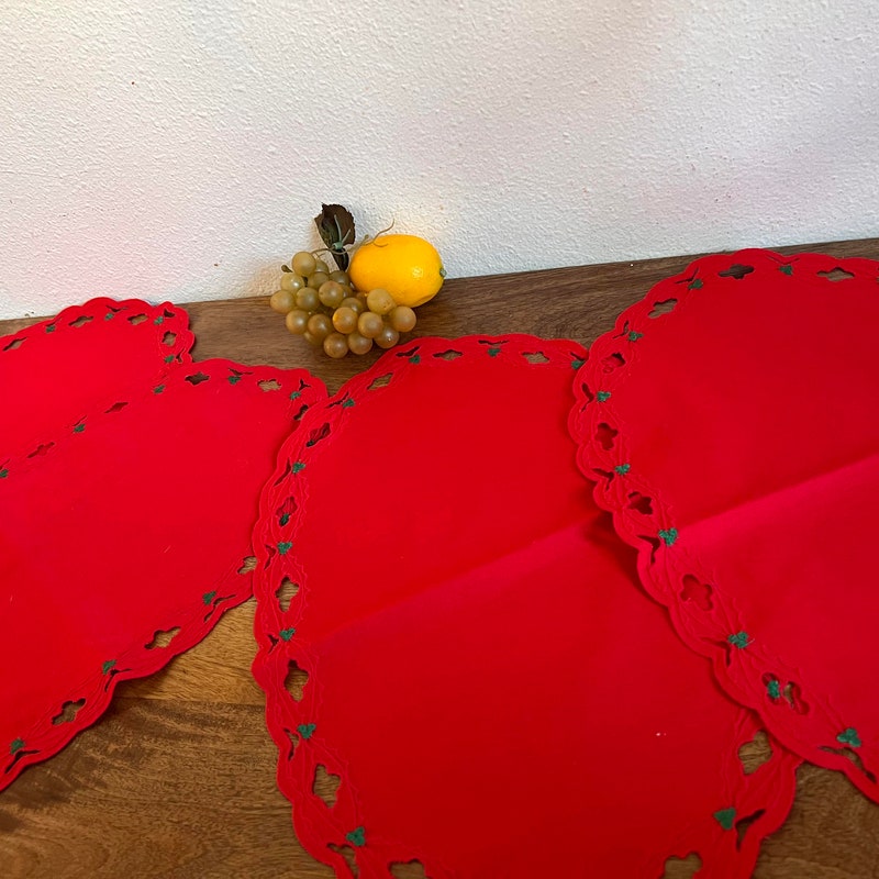 Red Placemat - Etsy