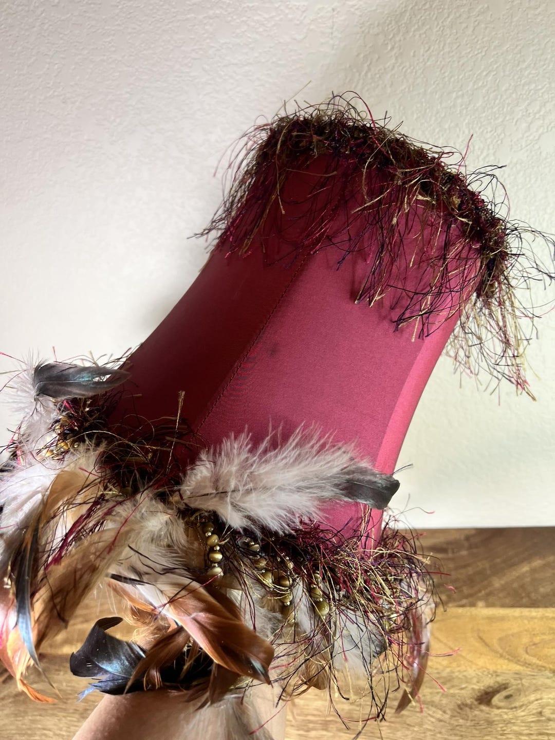 Victorian Style Silk Fabric Clip-on Lamp Shades 9'' Tall - Etsy