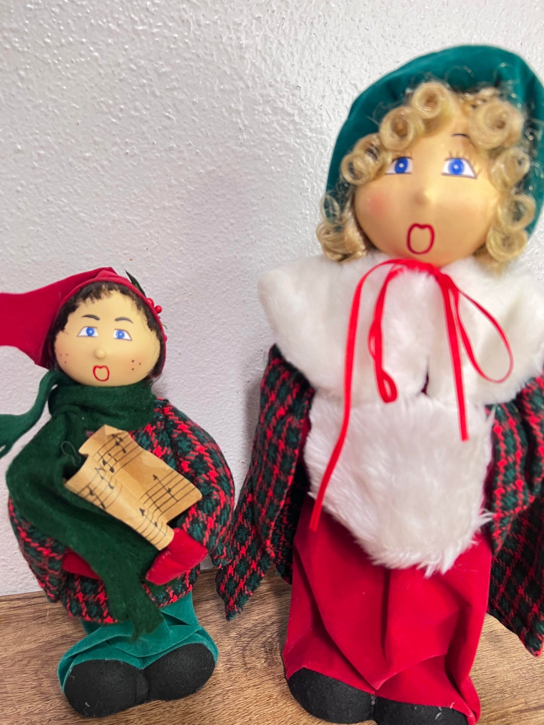 Set of 2 Carolers Christmas Holiday Decorations F1223 - Etsy
