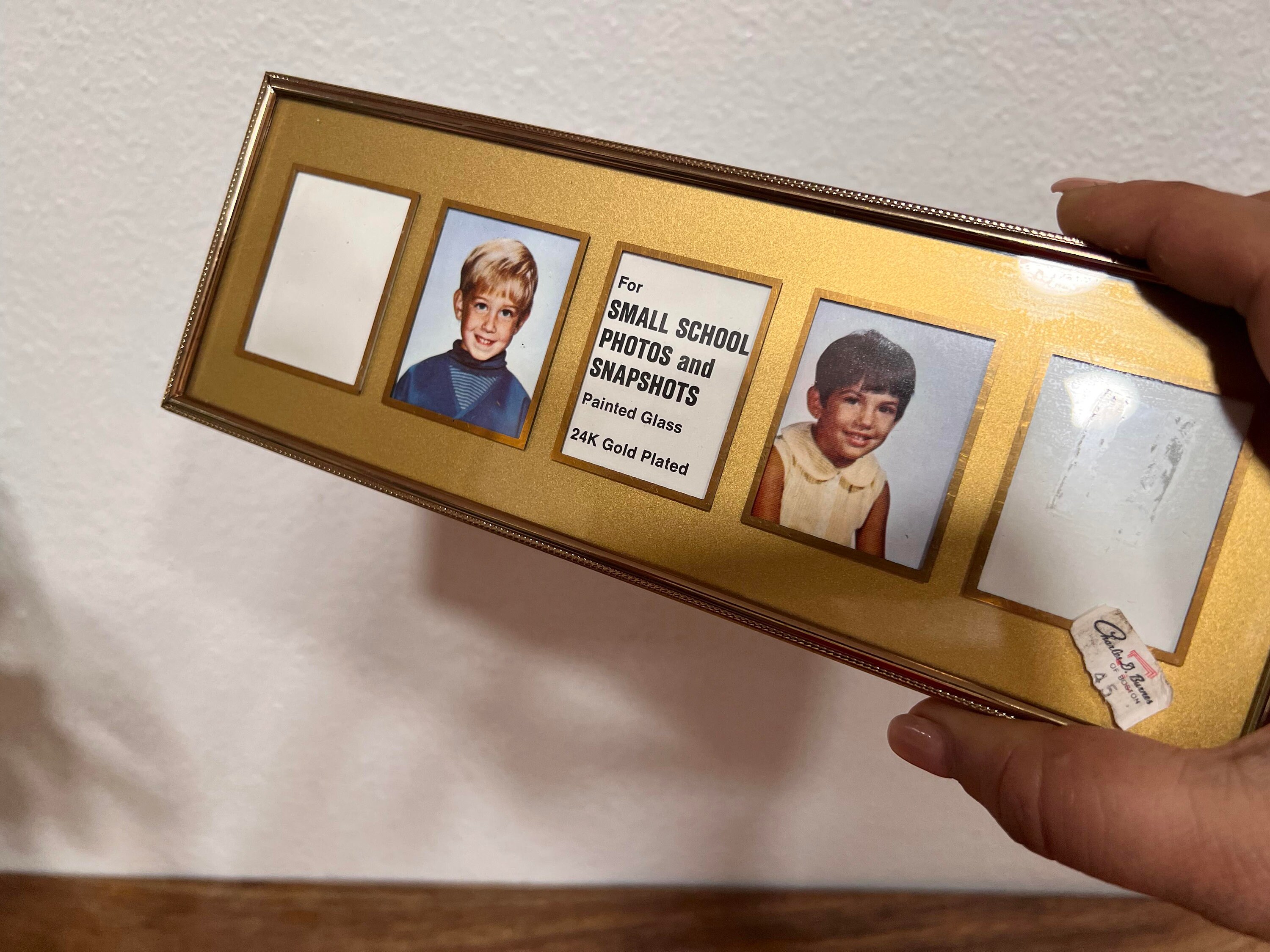 Vintage 24K Gold Plated Photo Frame for Small School Photos - Etsy