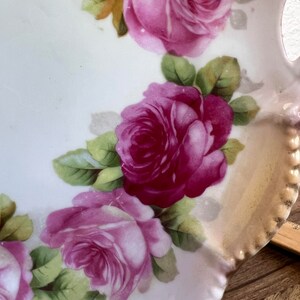 Hand Painted Porcelain Platter Roses Pattern D 10'' A140823 - Etsy
