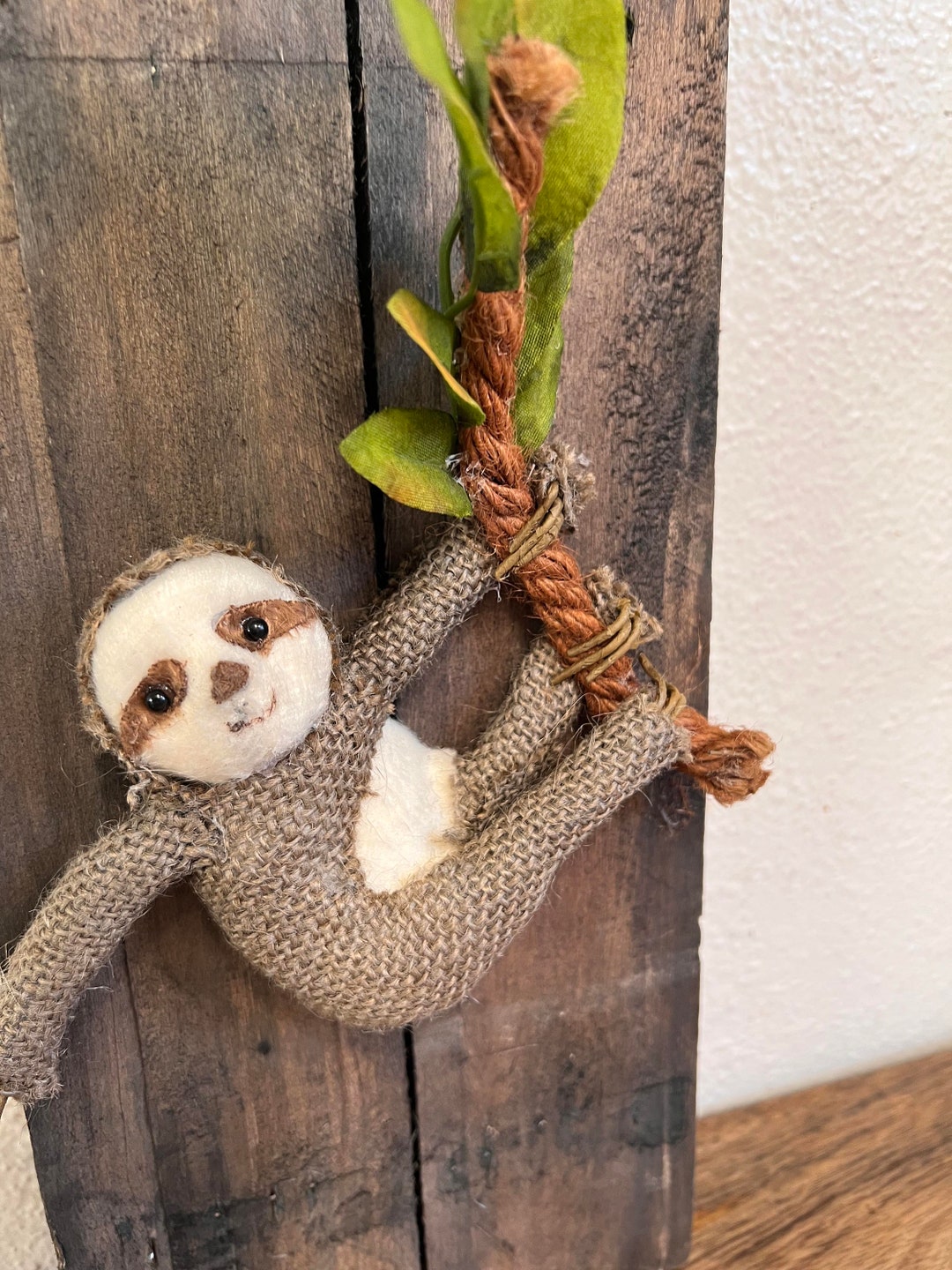 Philosophical SLOTH on Wood Wall Decor Art 12'' From 2000's C008 - Etsy