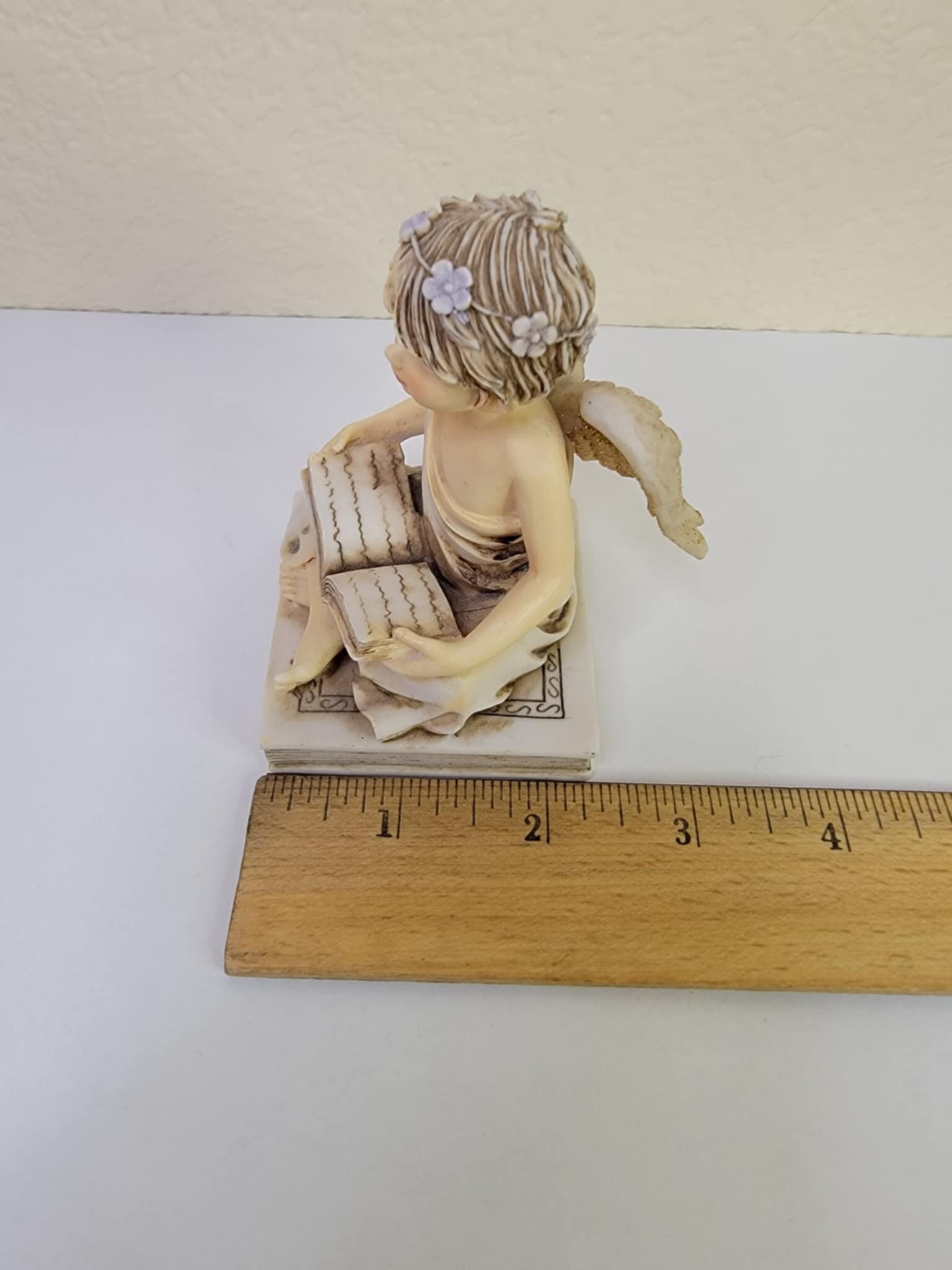 Little Children Angel Reading Book, Vintage Cherub 4'' - Etsy