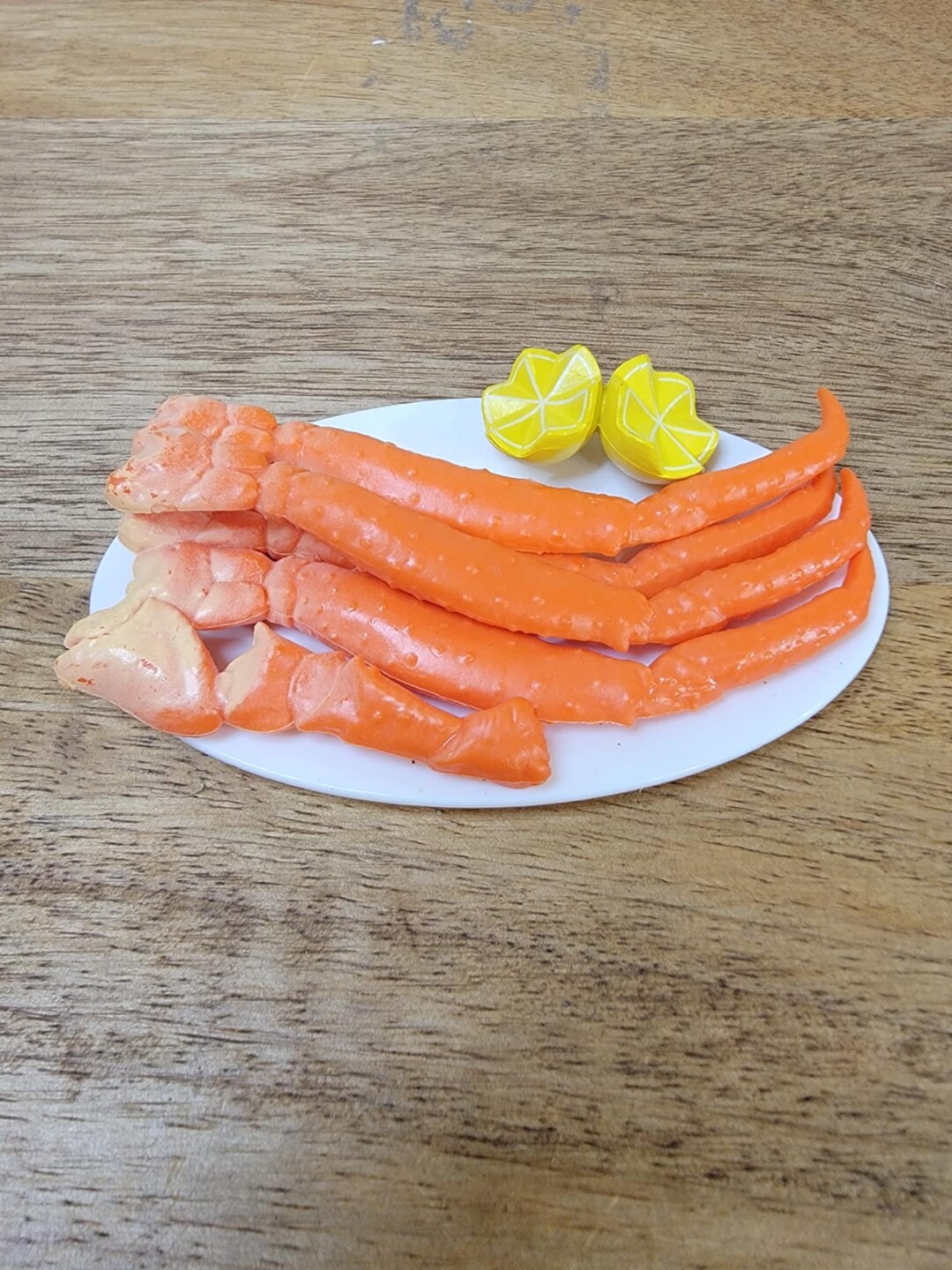 Our Generation by Battat Red Snow Crab Portion With Lemon Plastic Food ...