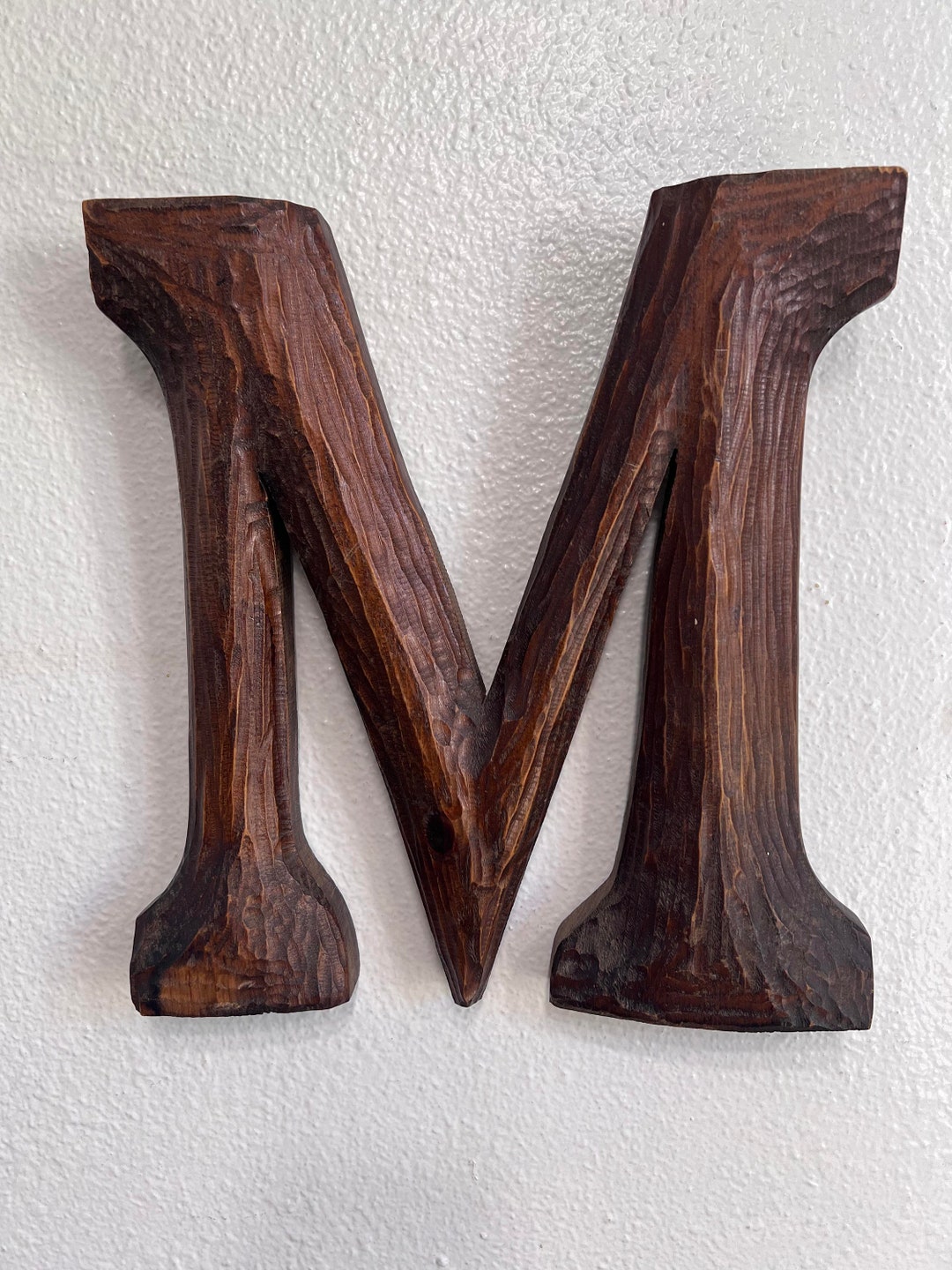 Custom ''M'' Initial Sign L Wooden Wall Sign for Wall , Letter ''M ...