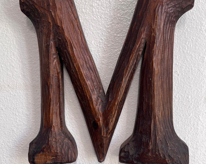 Custom ''M'' Initial Sign L Wooden Wall Sign for Wall , Letter ''M ...